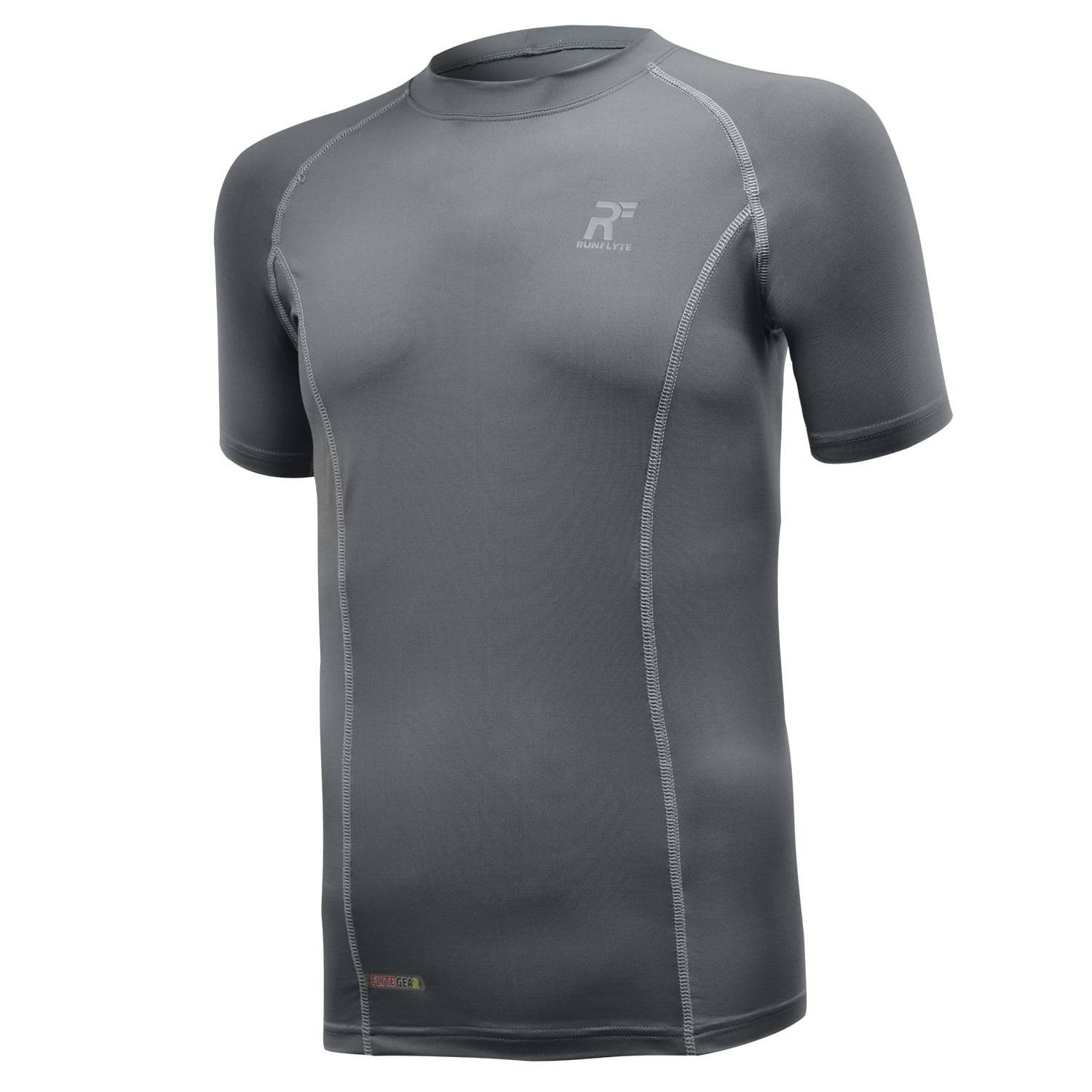 RunFlyte Men's Flyte Compression - Short Sleeve - Moisture Wicking T ...