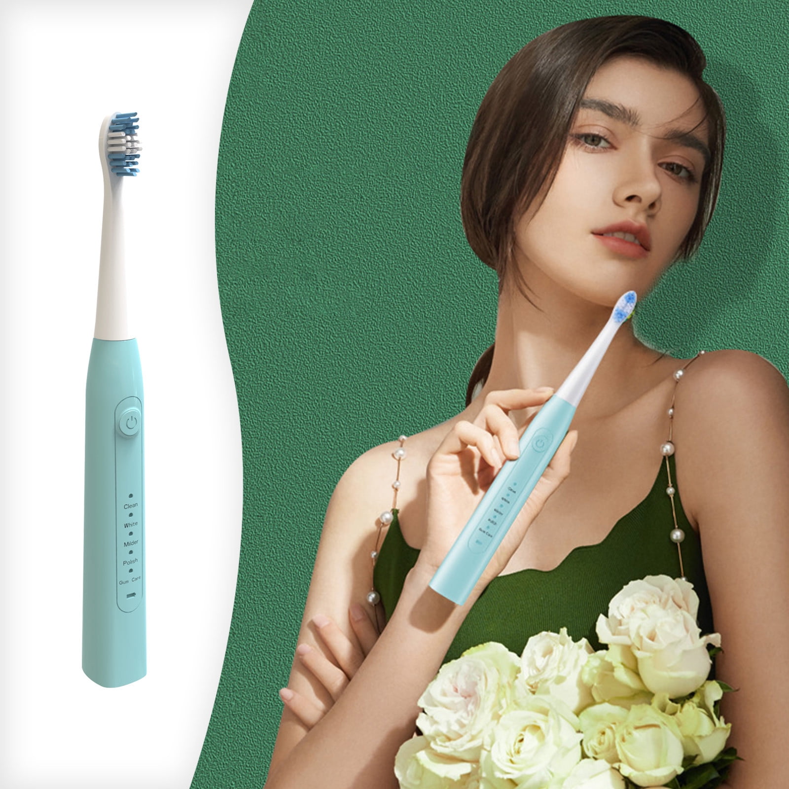 RunGou Electric Toothbrush, Intelligent Soft Bristle, 30 Second Zone ...