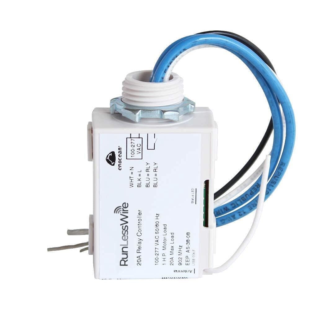 RunLessWire 20 AMP On/Off Receiver for Wireless Light Switches - 100 ...