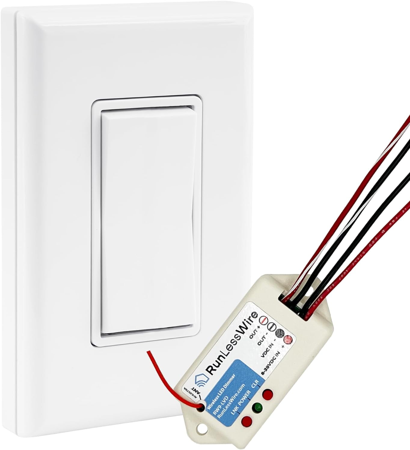 RunLessWire Low Voltage 8-30VDC Dimming Self Powered (NO Batteries ...