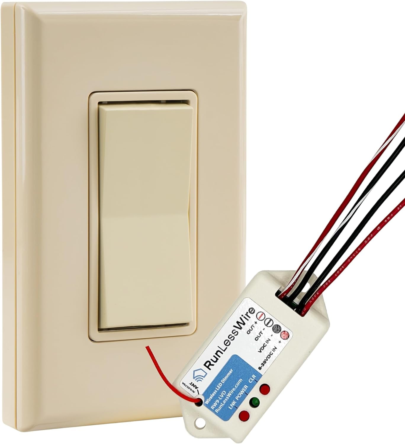 RunLessWire Low Voltage 8-30VDC Dimming Self Powered (NO Batteries ...