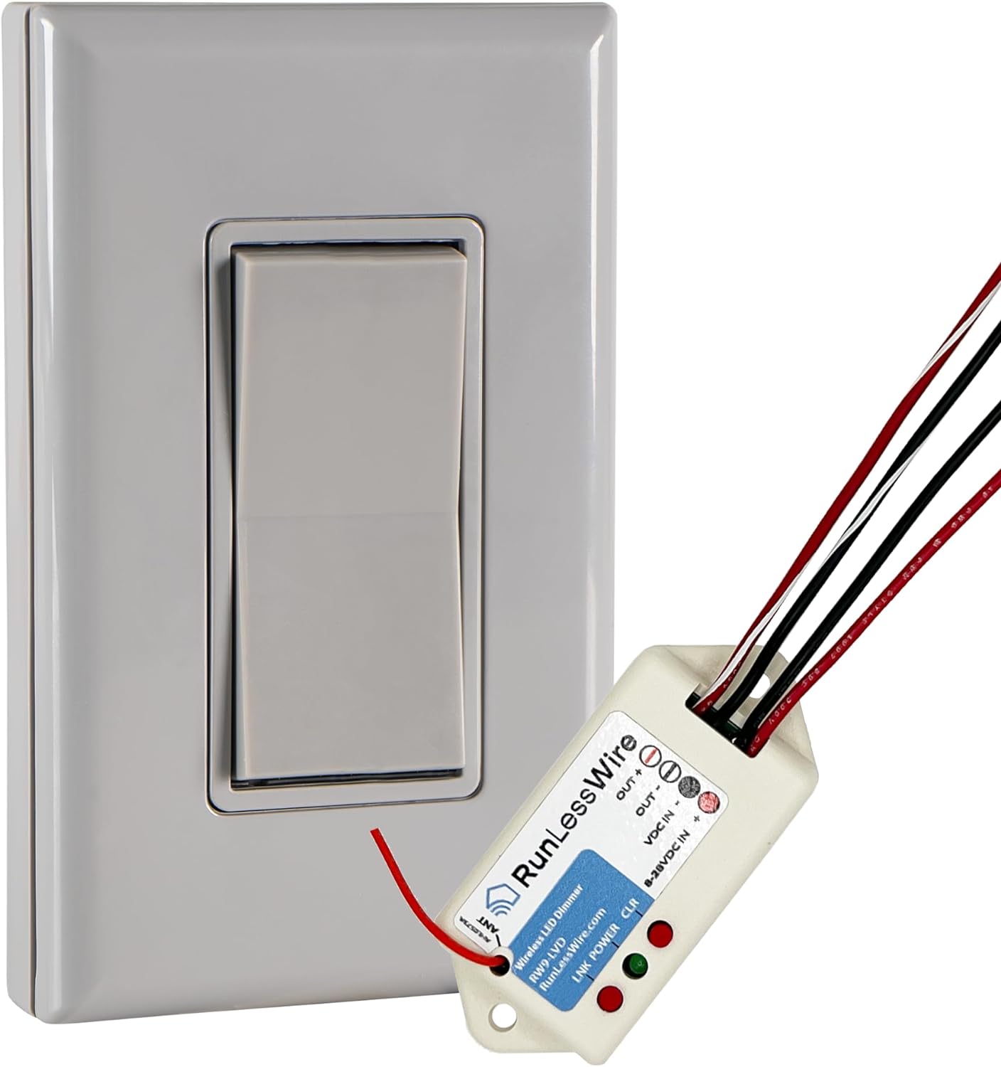 RunLessWire Low Voltage 8-30VDC Dimming Self Powered (NO Batteries ...