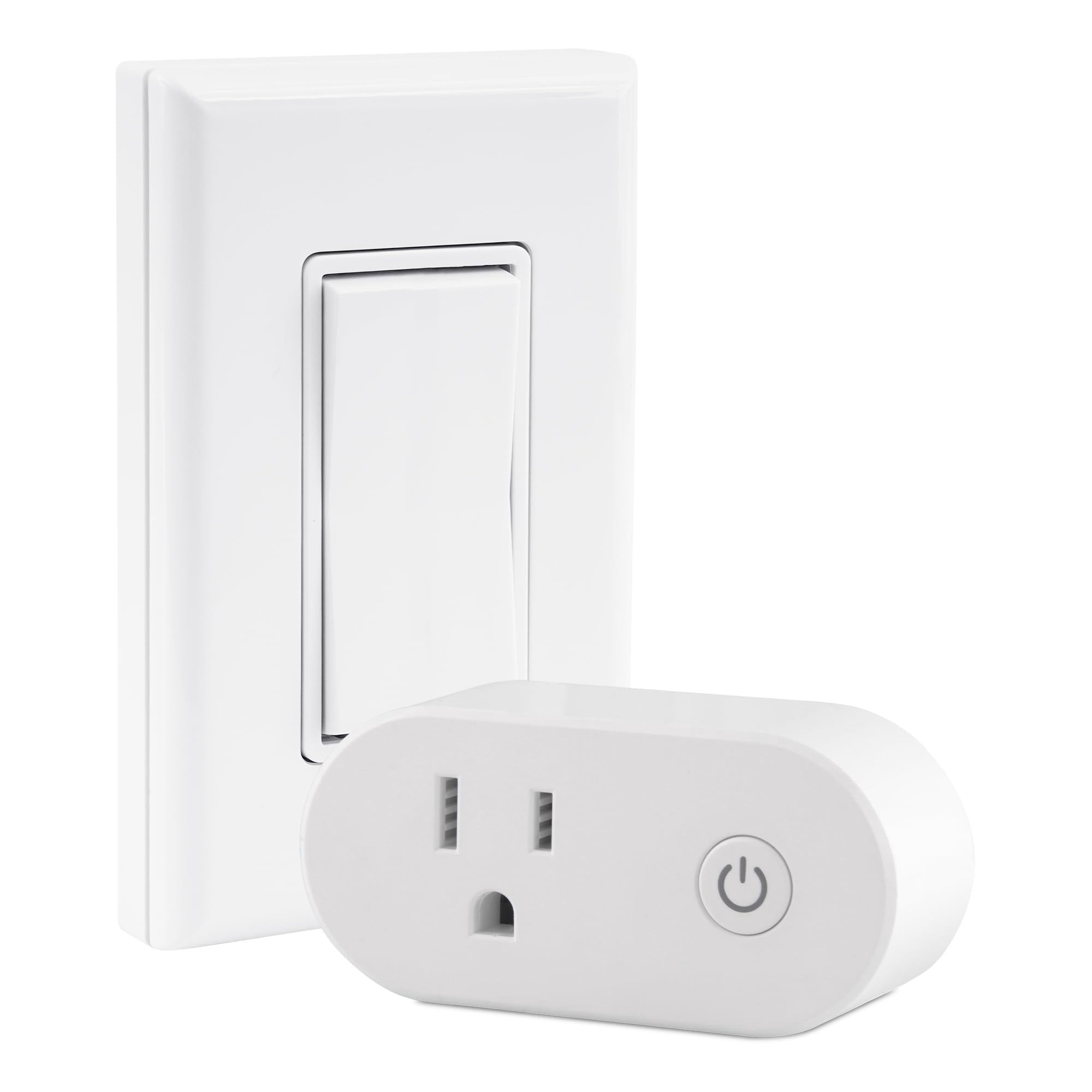 RunLessWire Wall Plug Bluetooth Battery-Free Wireless Light Switch Kit ...