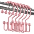 RunMin Grocery Store Shower Curtain Hooks Rings, Rust-Resistant Metal ...