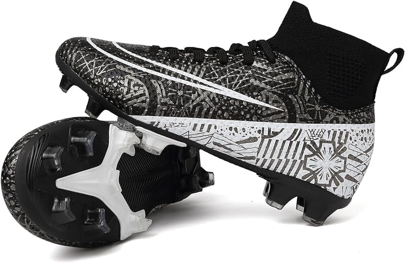 Runan Kids Soccer Cleats Boys Girls Football Cleats Turf Soccer Shoes ...