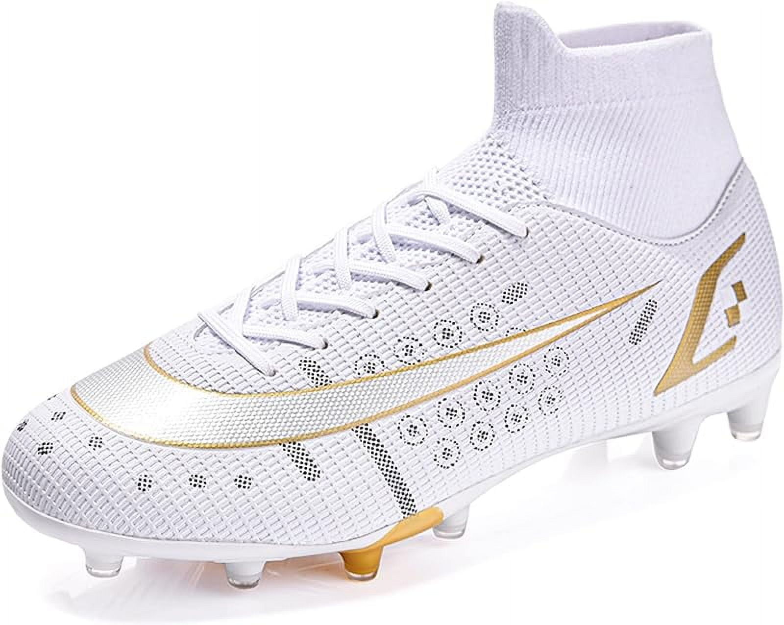 Runan Men's Soccer Cleats Football Shoes High-Tops Non-Slip Spikes ...