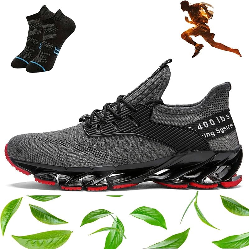 Runan height boosting shoes for men, breathable knit slip on sneakers ...