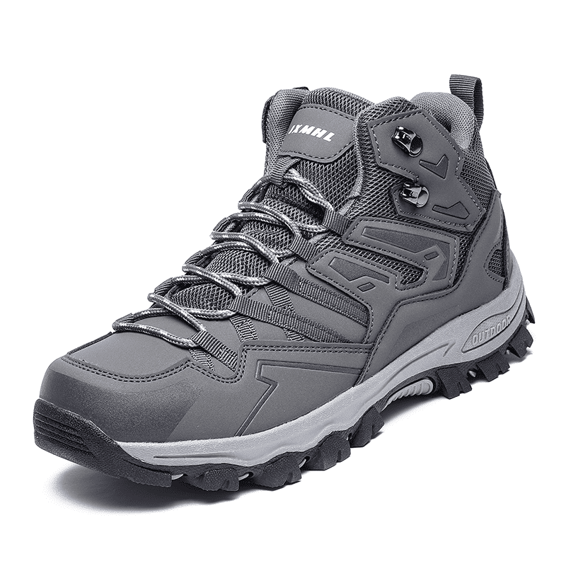 Runan men's ankle high waterproof hiking boots lightweight backpacking ...