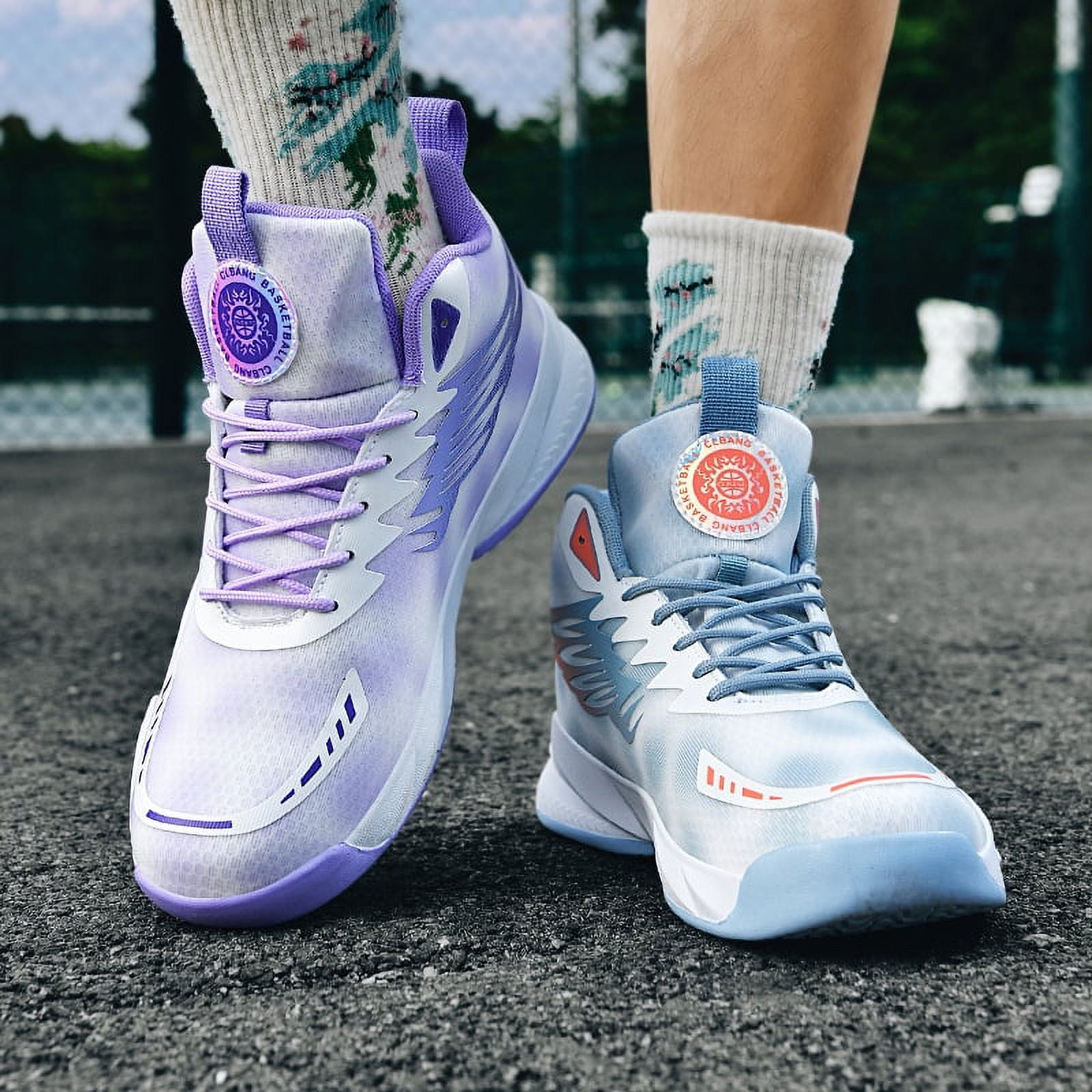 Runan unisex high top basketball shoes outdoor sports running tennis ...