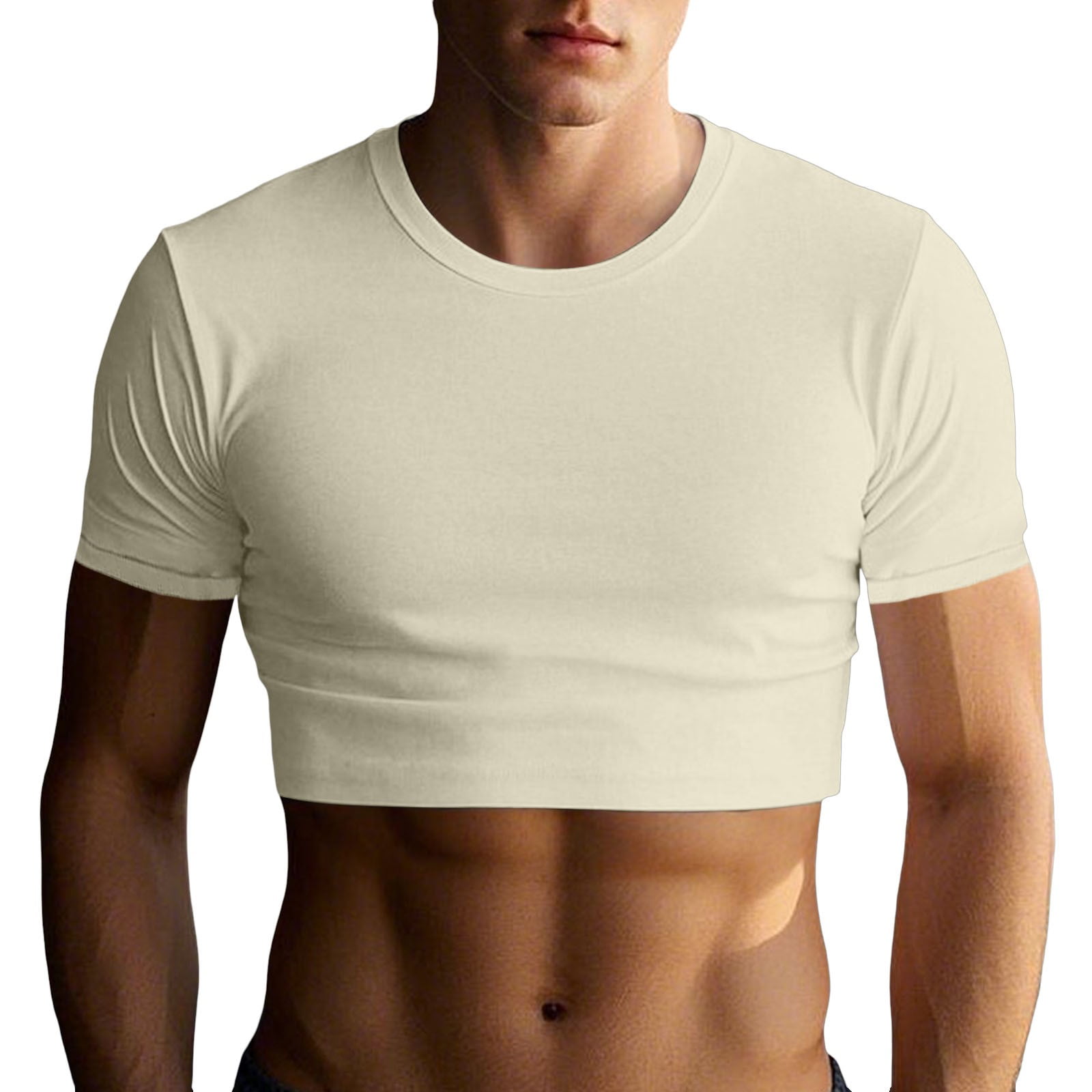 Runcati Men's T Shirt Tie Dye Crop Tops With Crew Neck Summer Short ...