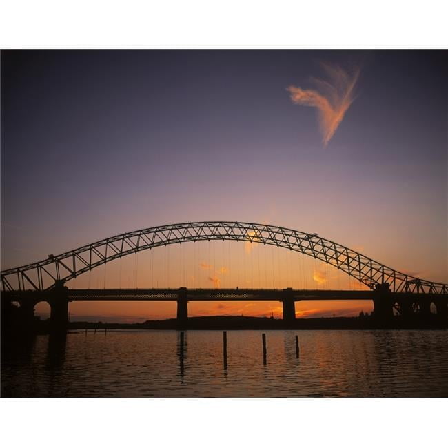 Runcorn Suspension Bridge Cheshire England Poster Print by The Irish ...