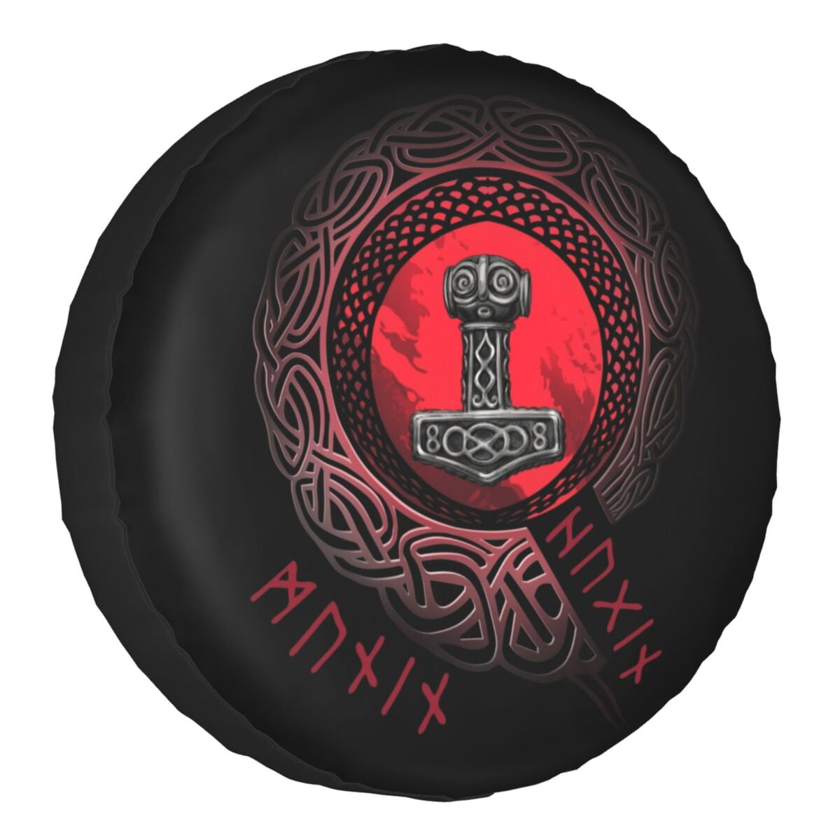 Rune Dream Catcher Spare Tire Cover Case Norse Mythology Viking Car ...
