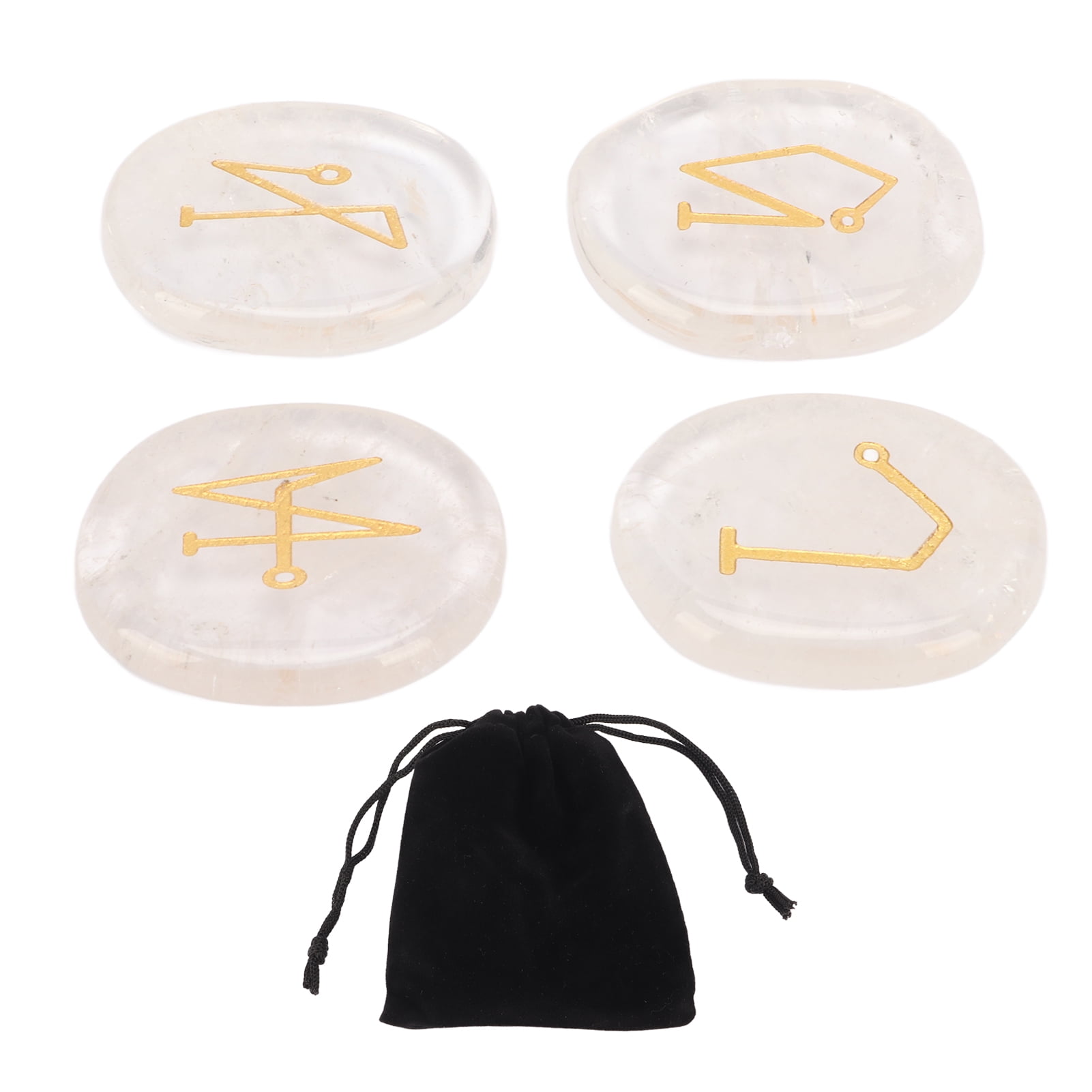 Rune Stones Portable Healing Crystal Chakra Stones Witch Rune Stone for ...