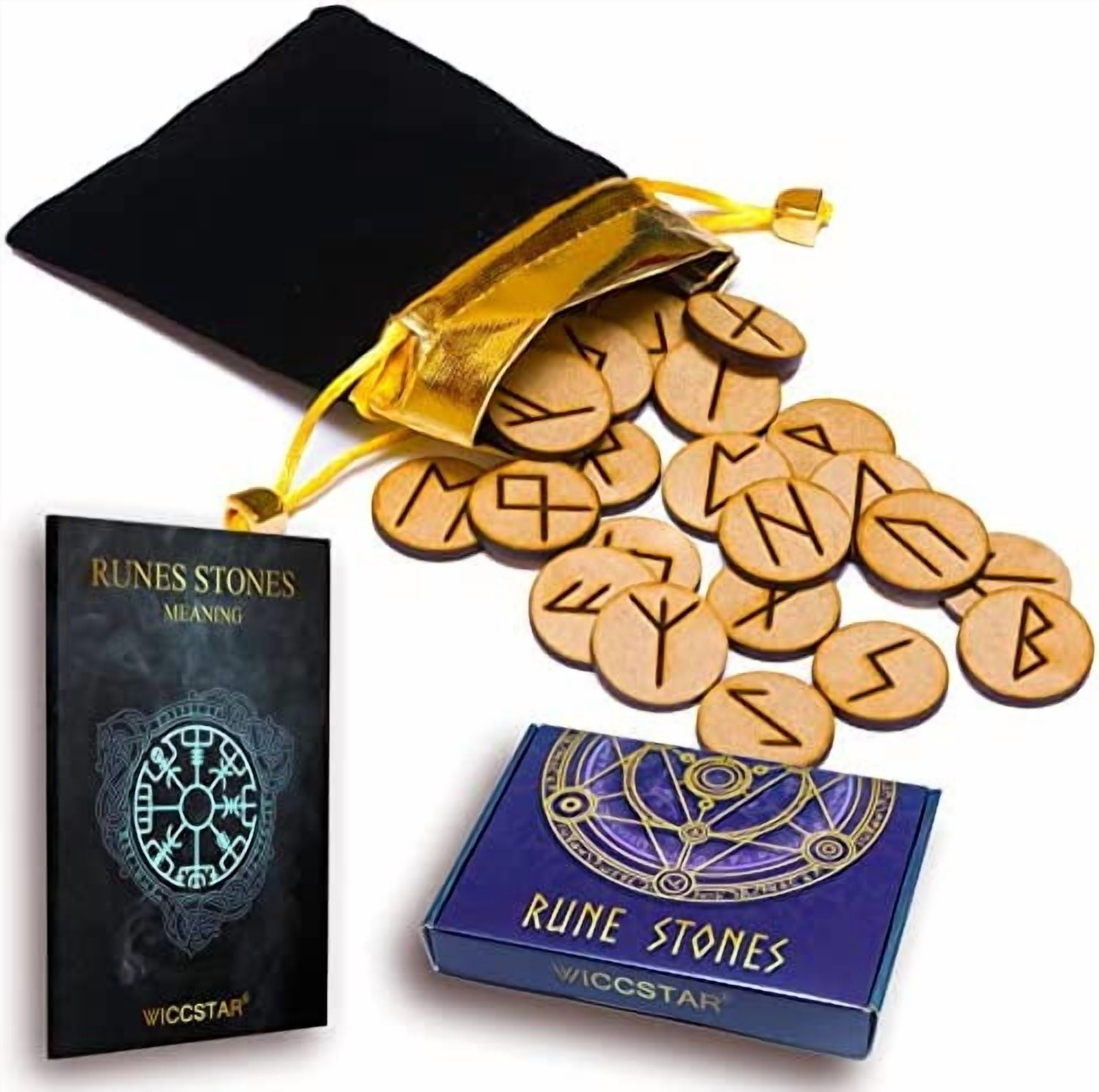 Rune Stones Set with Manual for Beginners and 5 layouts. Viking Nordic ...