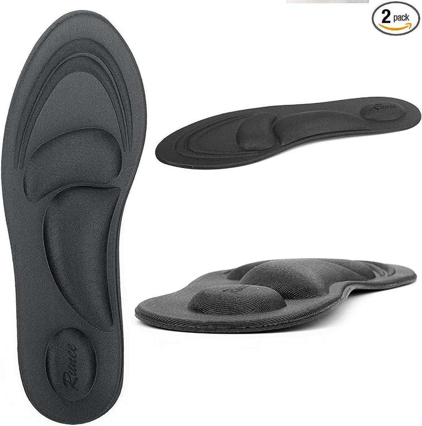 Runee Memory Foam Comfort Insole - Help Against Plantar Fasciitis and Foot Pain. Cushioning ...