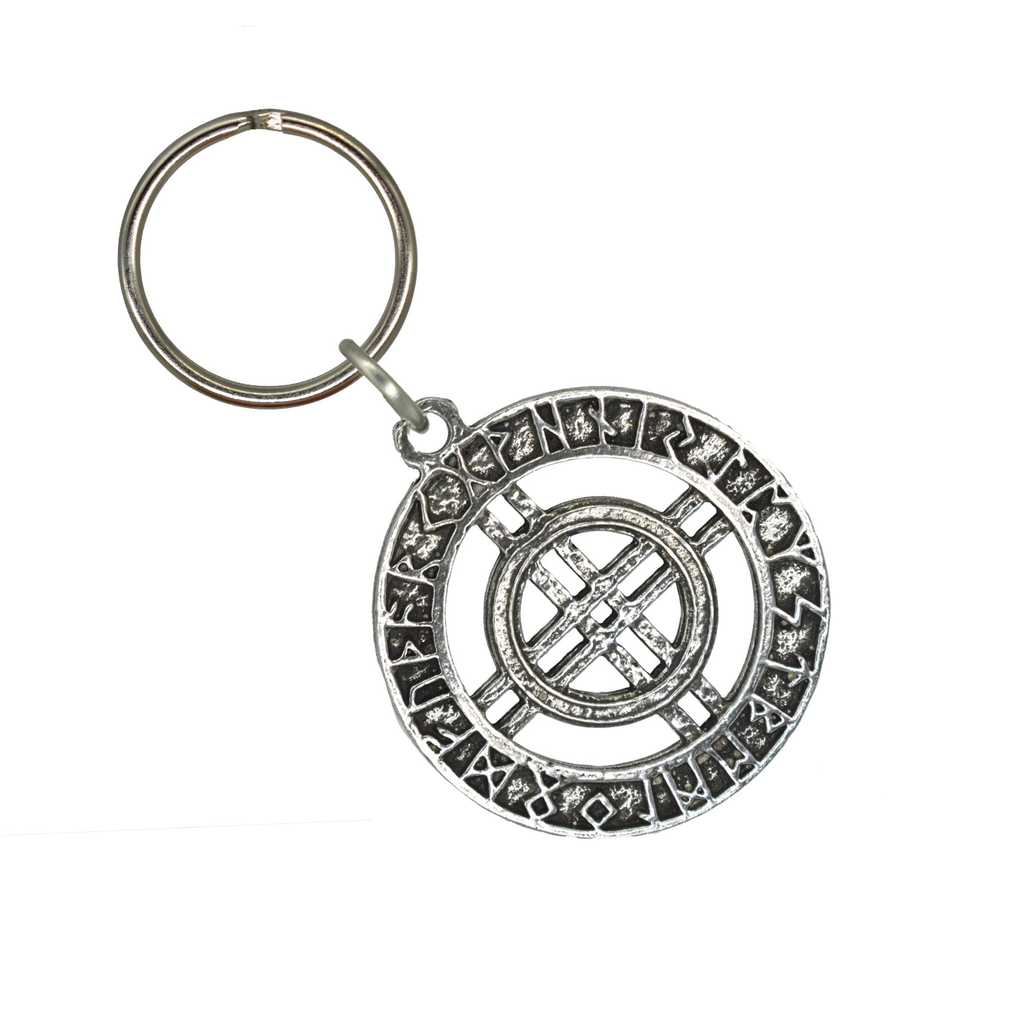 Runes Circle With Center Keychain, G112KC, 1 3/4 inch, Viking, Norse ...