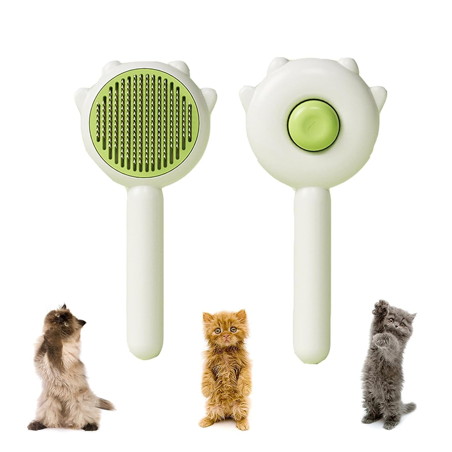 Rungopro 2024 New Pet Hair Cleaner Brush, Cat Grooming Brush Long or ...