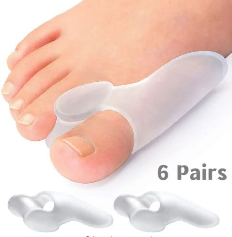 Rungopro Silicone Bunion Corrector Pads, 6 Pairs Foot Pain Relief ...