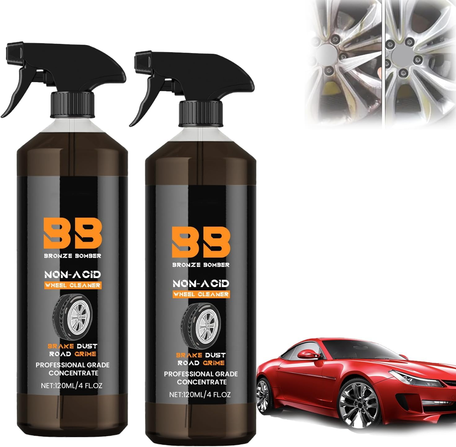 Rungungde Brake Bomber Cleaner Powerful Wheel Cleaner, Automobile Wheel ...