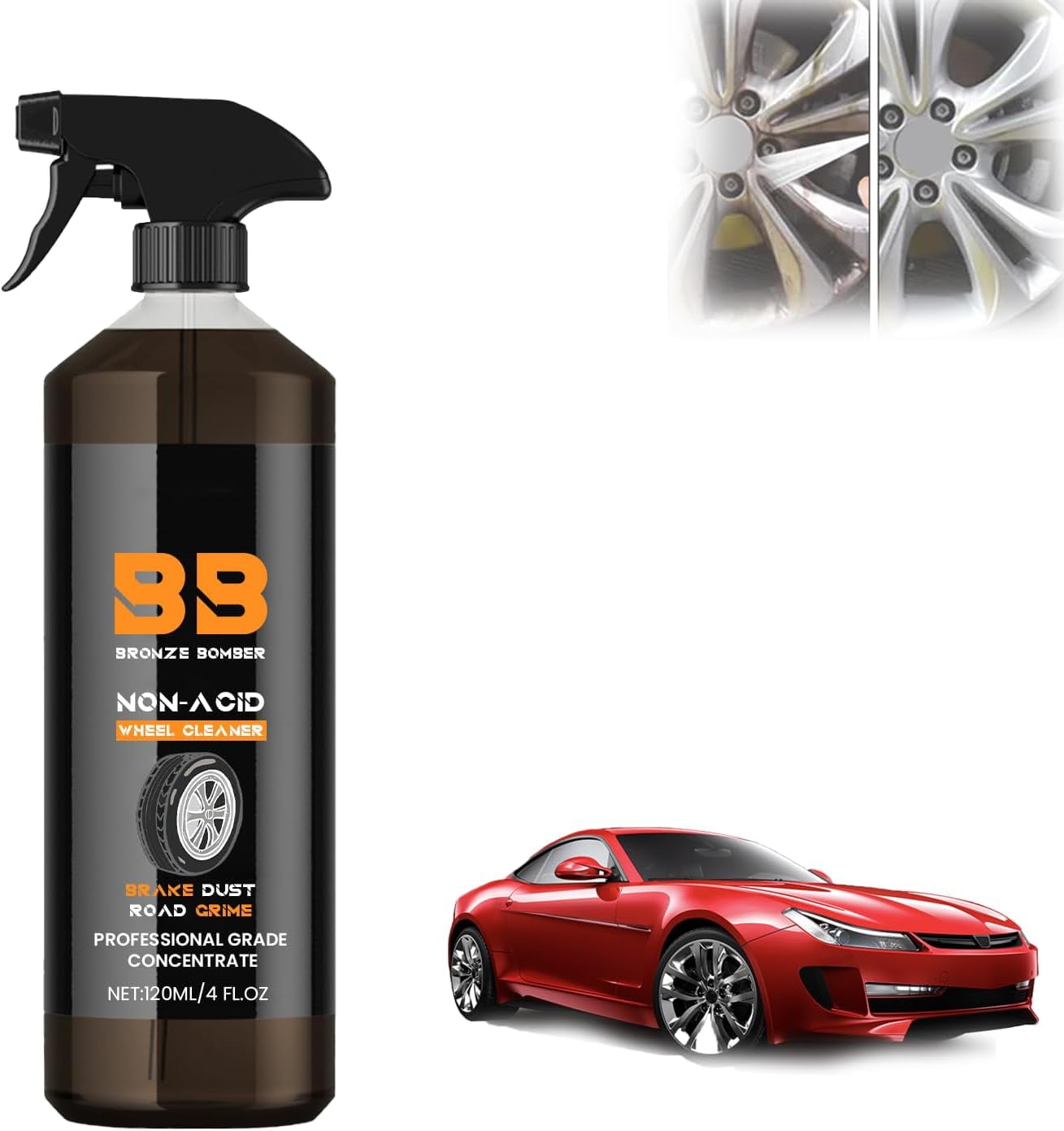 Rungungde Brake Bomber Cleaner Powerful Wheel Cleaner, Automobile Wheel ...