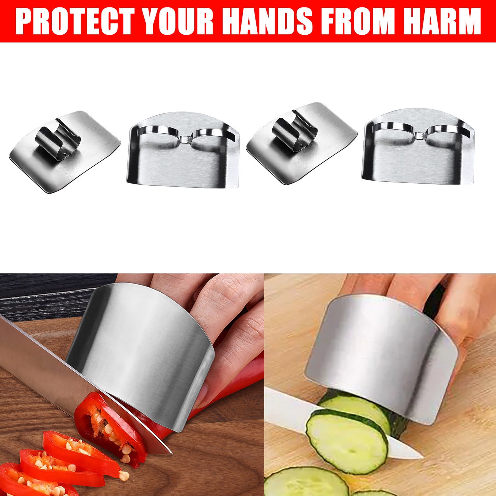Rungungde Finger Guard For Cutting Stainless Steel Safe Slice Knife ...