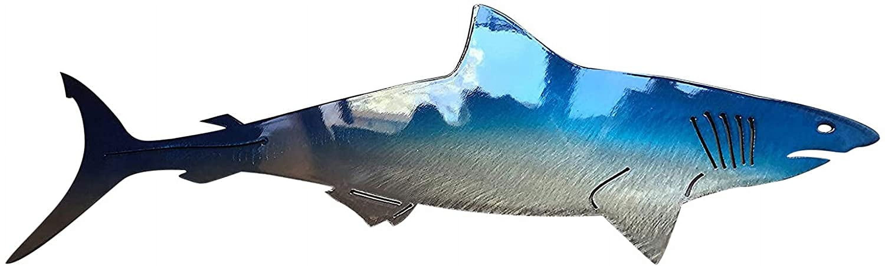 Rungungde Metal Shark Wall Art Decor, Shark Metal Art Wall Hanging ...