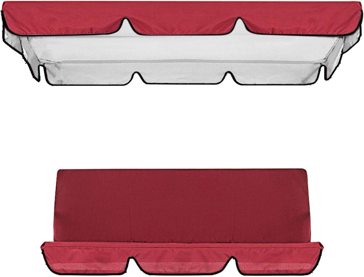 Rungungde Patio Swing Canopy - for 3 Person Swing, Oxford Cloth ...