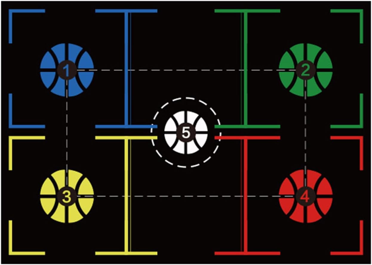 Rungungde Portable Basketball Footwork Non-Slip Agility Footstep ...