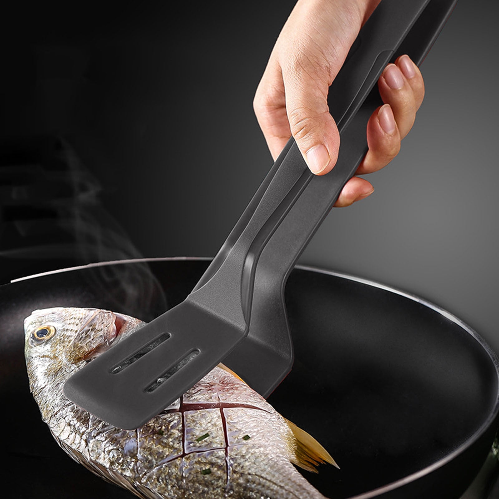 Rungungde Silicone Fish Spatula Clip Steak Clip Hollowed Out Food Clip ...