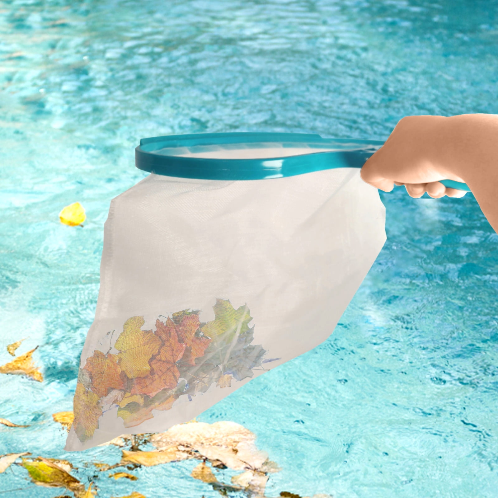 Rungungde Swimming Pool Fishing Net Skimmer Pond Bathtub Leaf Deep ...