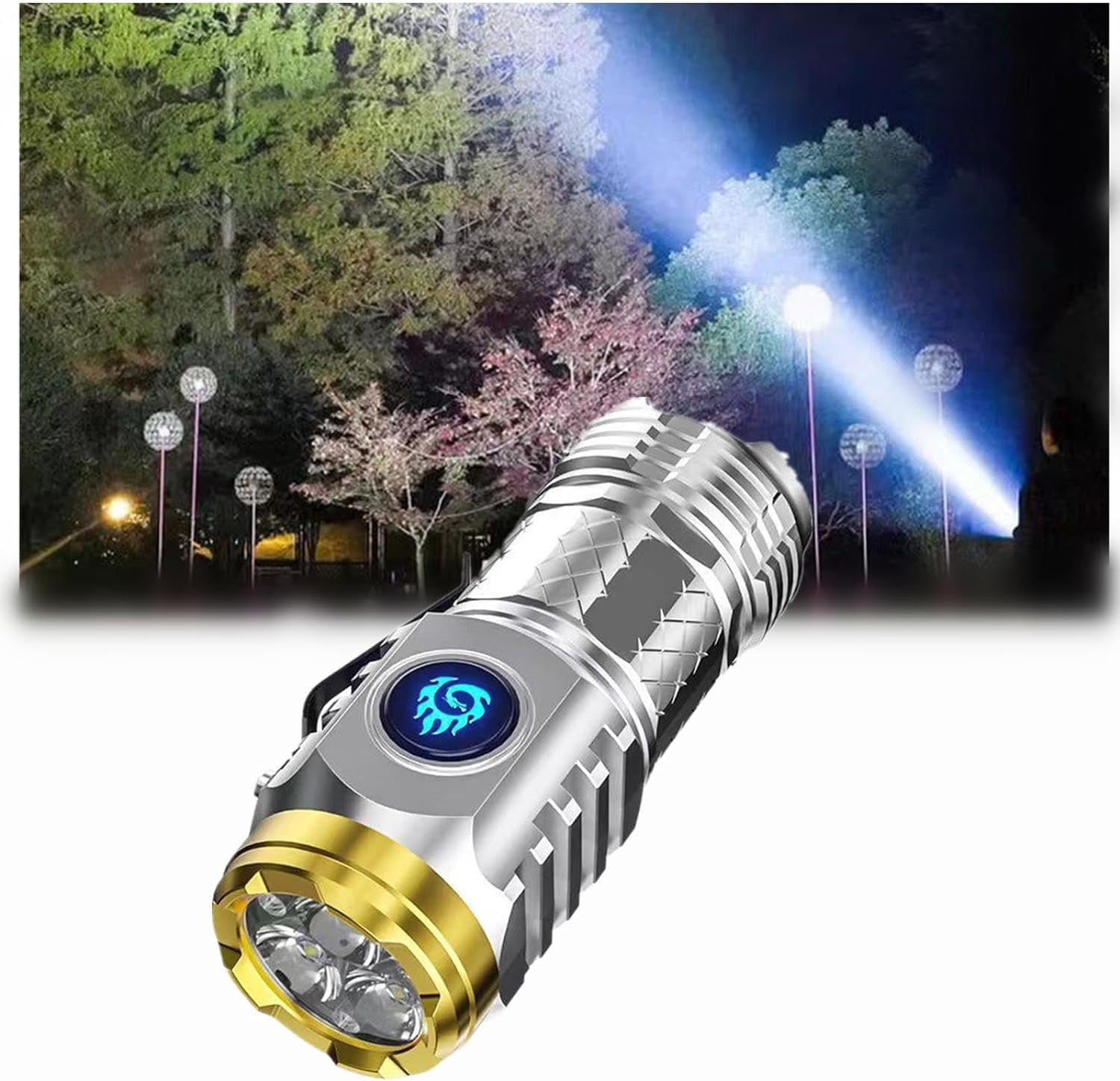 Rungungde Three-Eyed Monster Mini Flashlight - Rechargeable Flashlights ...