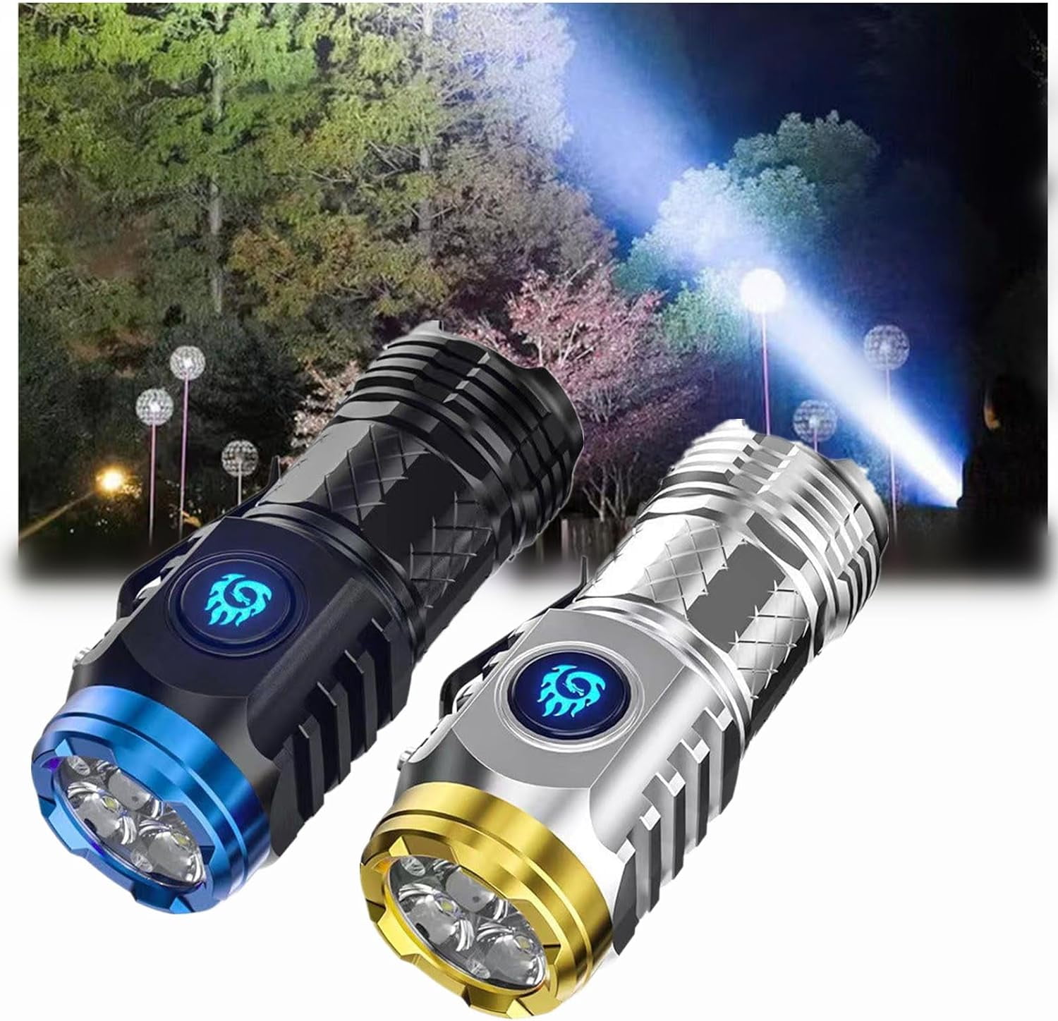Rungungde Three-Eyed Monster Mini Flashlight - Rechargeable Flashlights ...