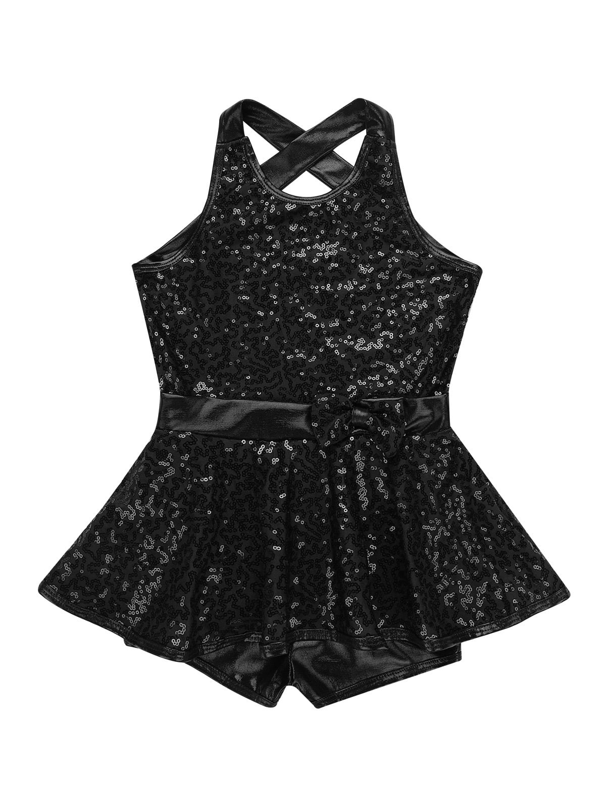 Runhomal Girls Sequins Dance Leotards Jazz Modern Tap Ballet Outfits ...