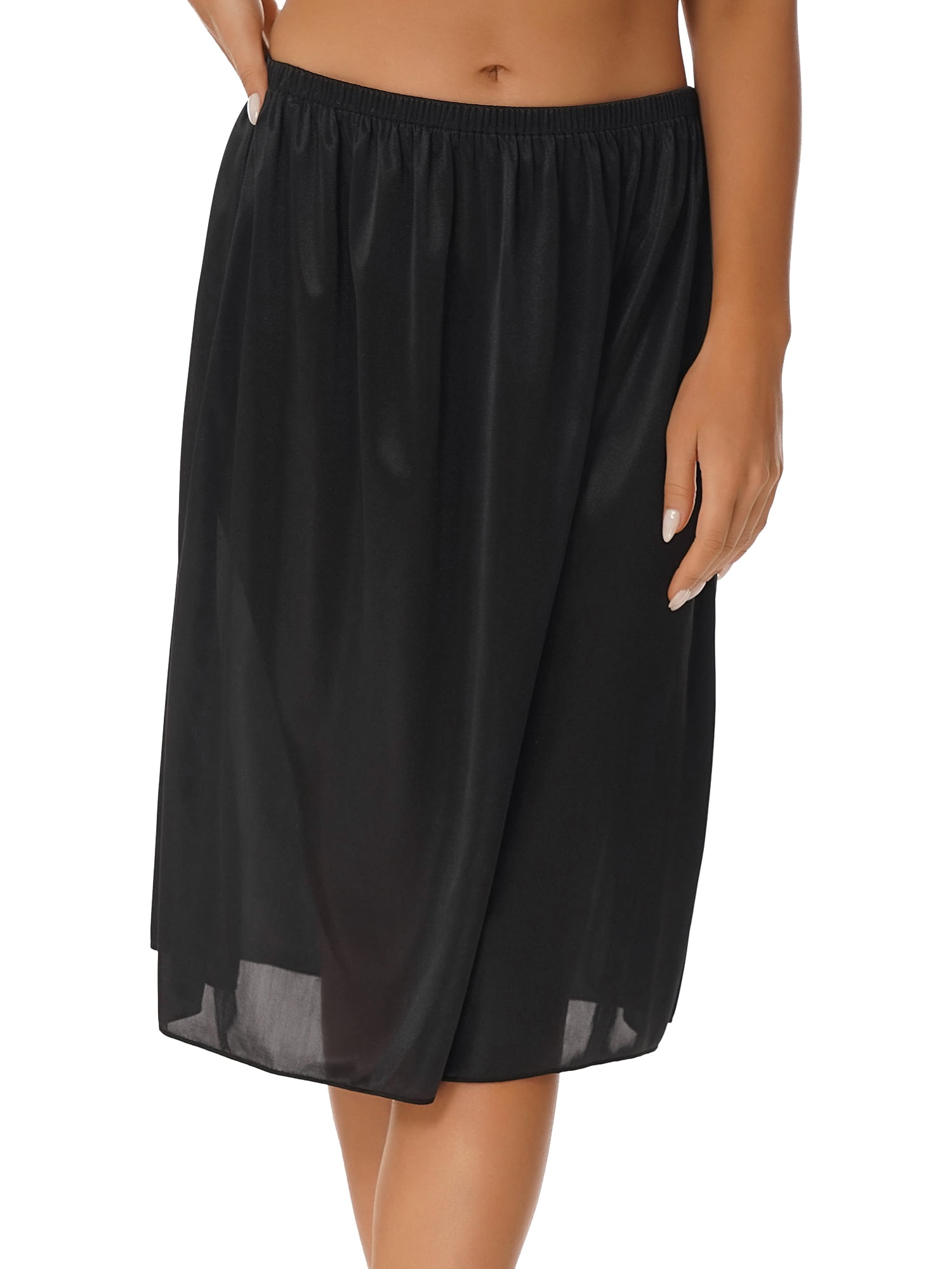 Runhomal Half Slips for Women Under Dresses Long Underskirts Petticoat ...