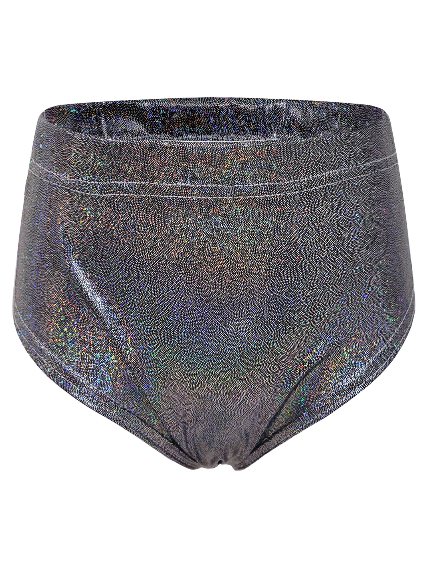 Runhomal Kids Girls Sparkle Metallic Dance Briefs Gymnastics Tumbling ...