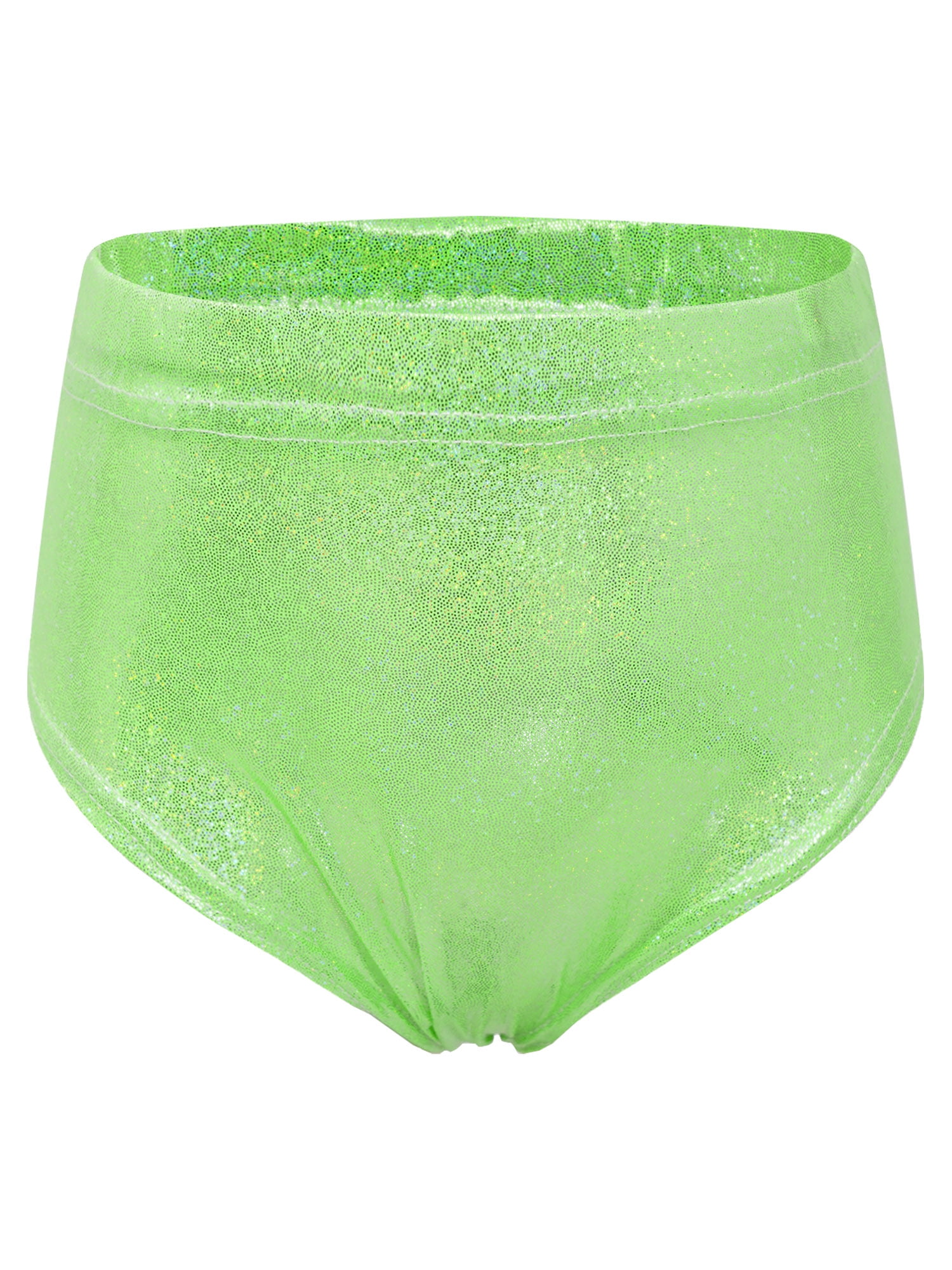 Runhomal Kids Girls Sparkle Metallic Dance Briefs Gymnastics Tumbling ...