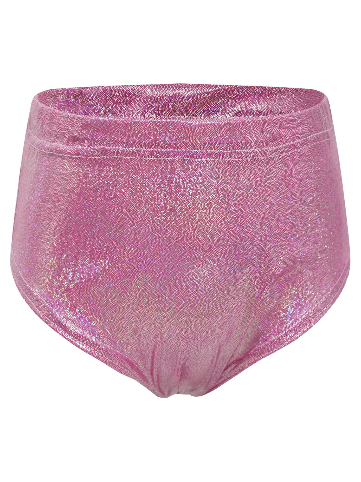 Runhomal Kids Girls Sparkle Metallic Dance Briefs Gymnastics Tumbling ...