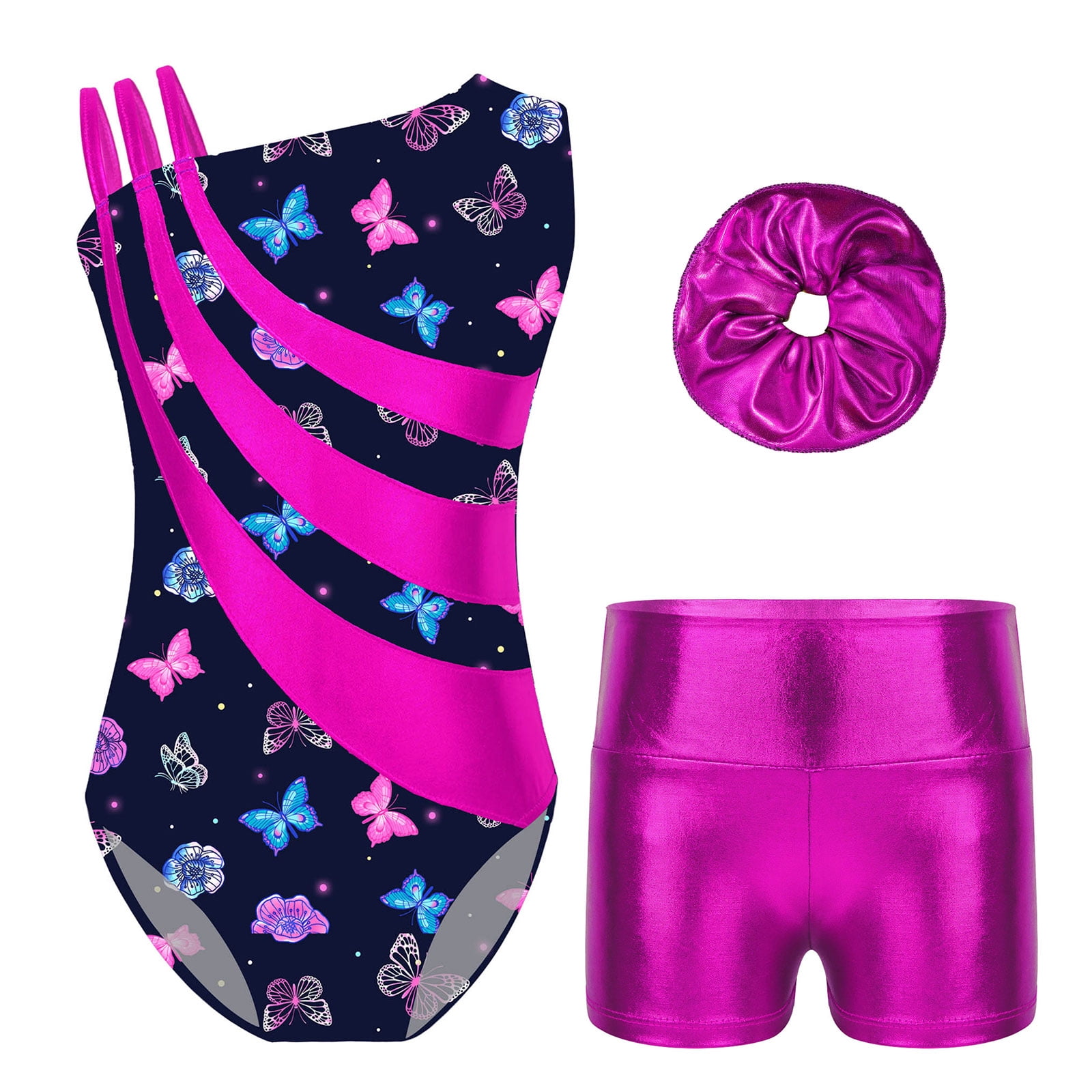 Runhomal Kids Girls Straps Shoulder Ballet Gymnastic Yoga Leotard ...