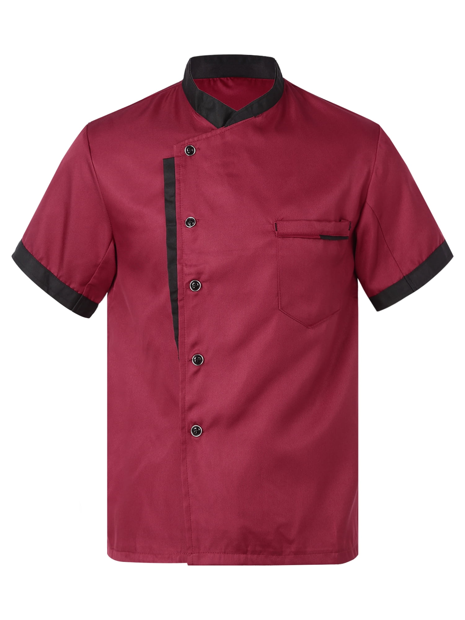 Runhomal Unisex Men Women Short Sleeve Kitchen Work Uniform Restaurant ...