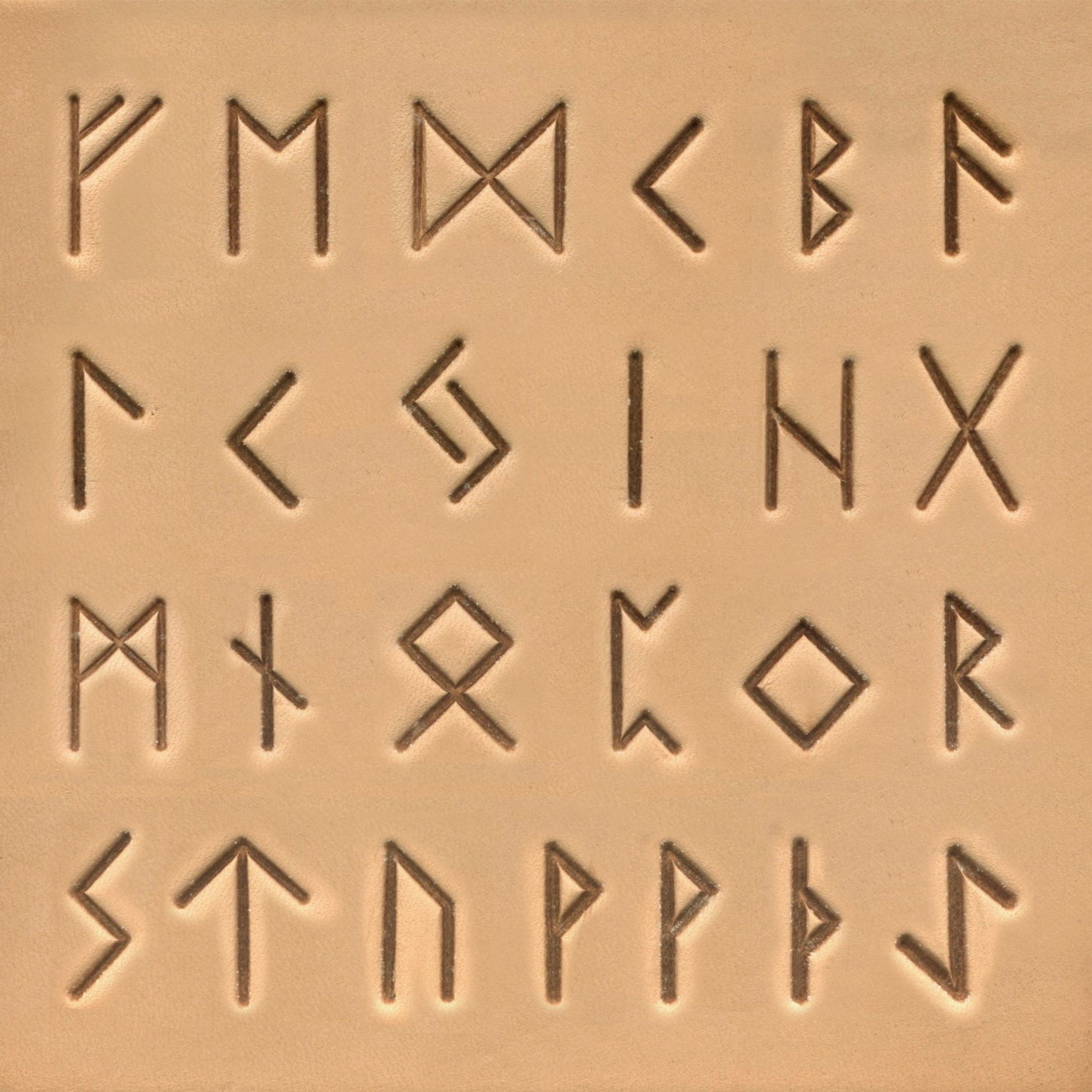 Runic Alphabet Leather Stamp 27 Pcs Set, 19mm (3/4") - Walmart.com