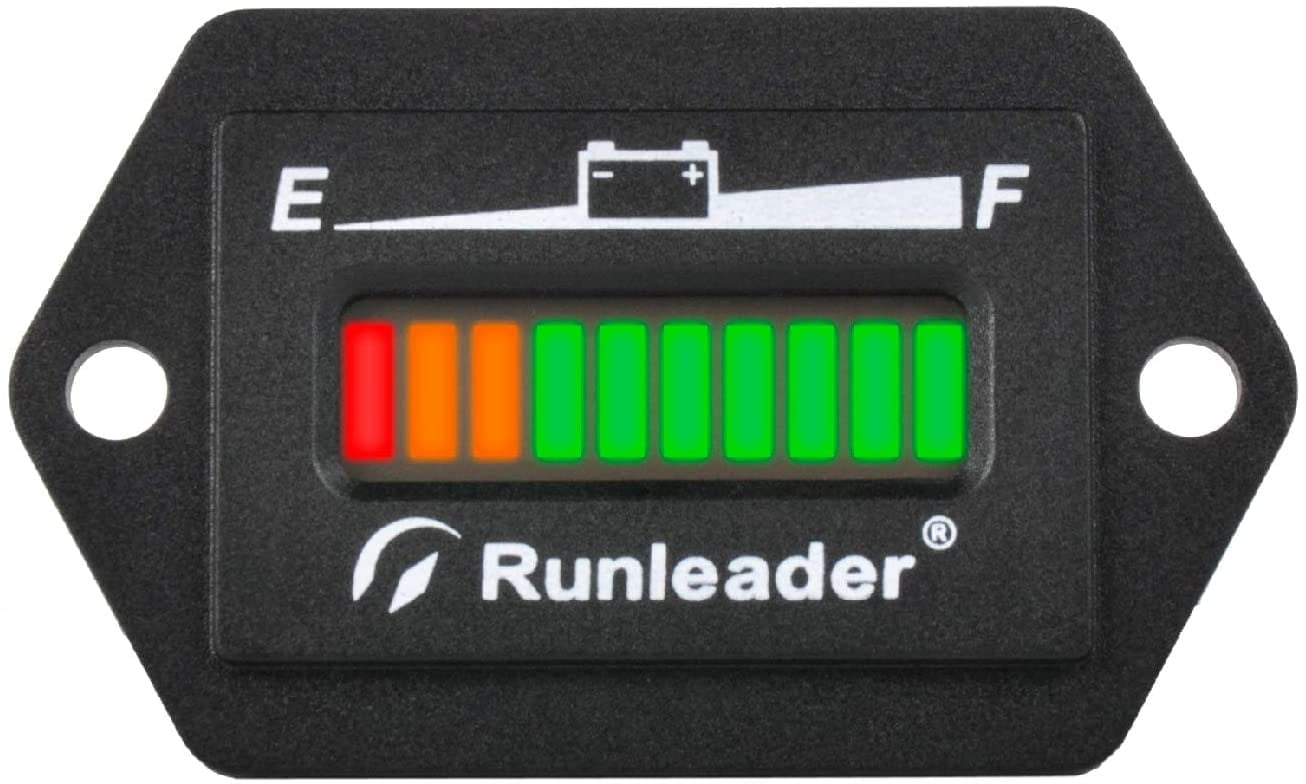 Runleader BI026 36V Battery Fuel Gauge Meter, Battery Level Meter ...