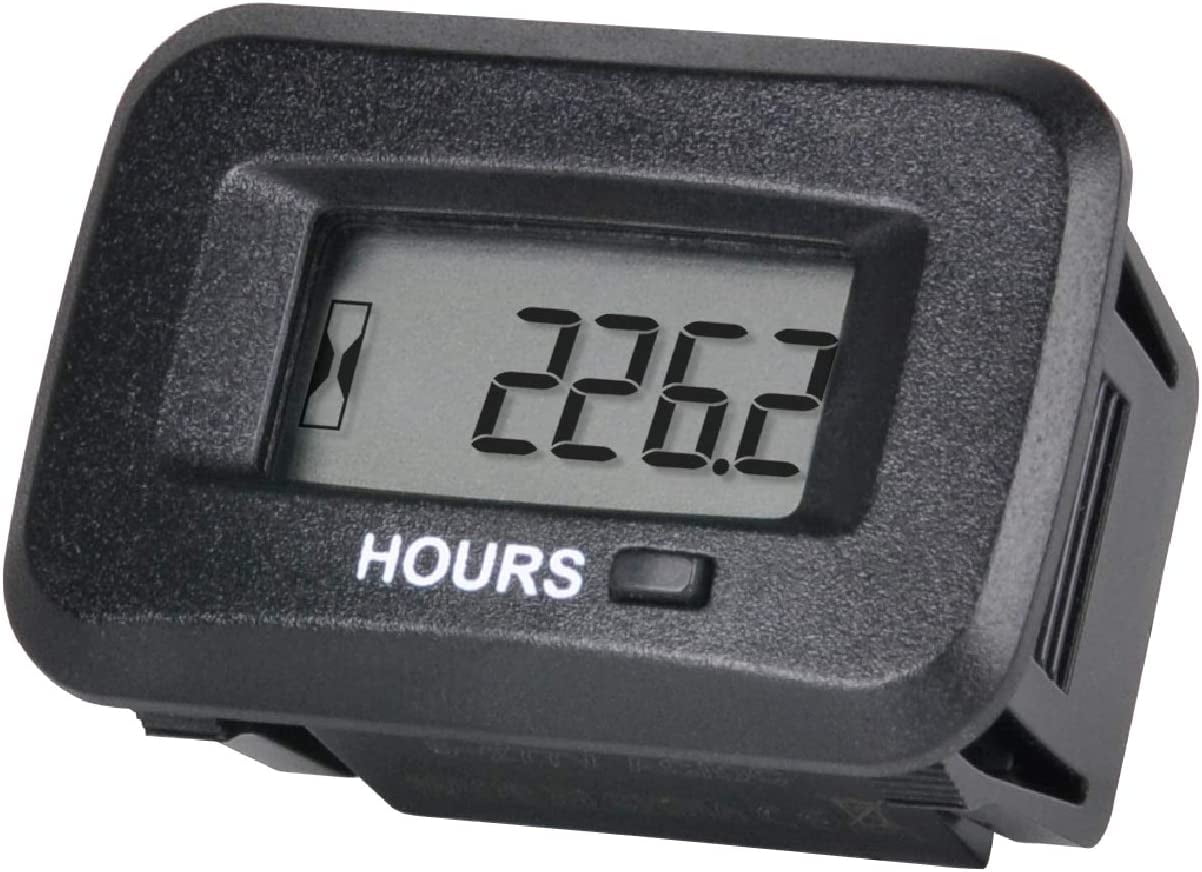 Runleader Digital Hour Meter, Waterproof IP68, AC/DC 5V-277V ...