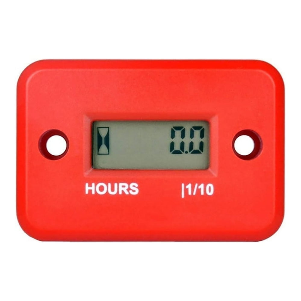Runleader Digital HM006A Hour Meter, Red, Waterproof - Walmart.com