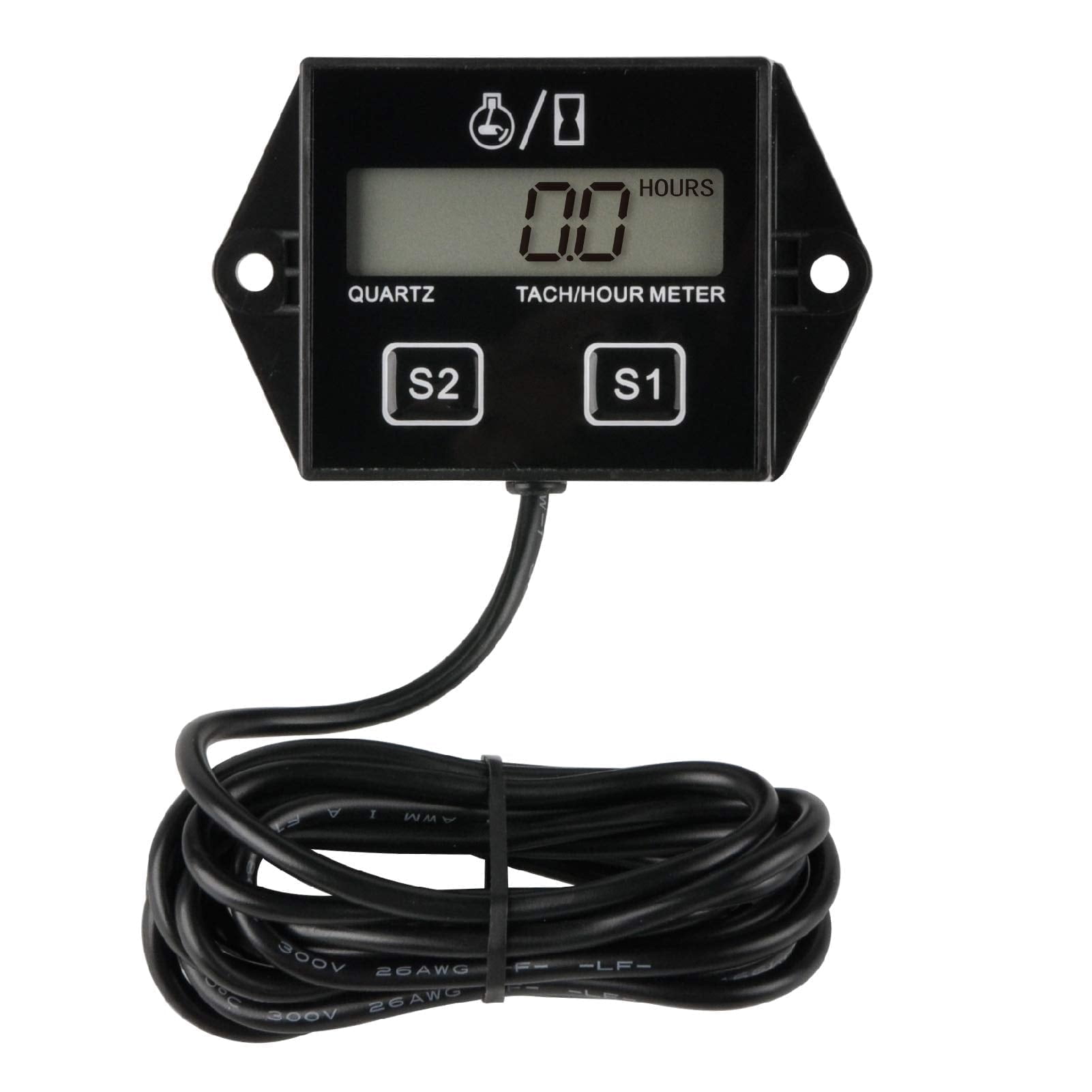 Runleader Digital Hour Meter Tachometer, Maintenance Reminder ...