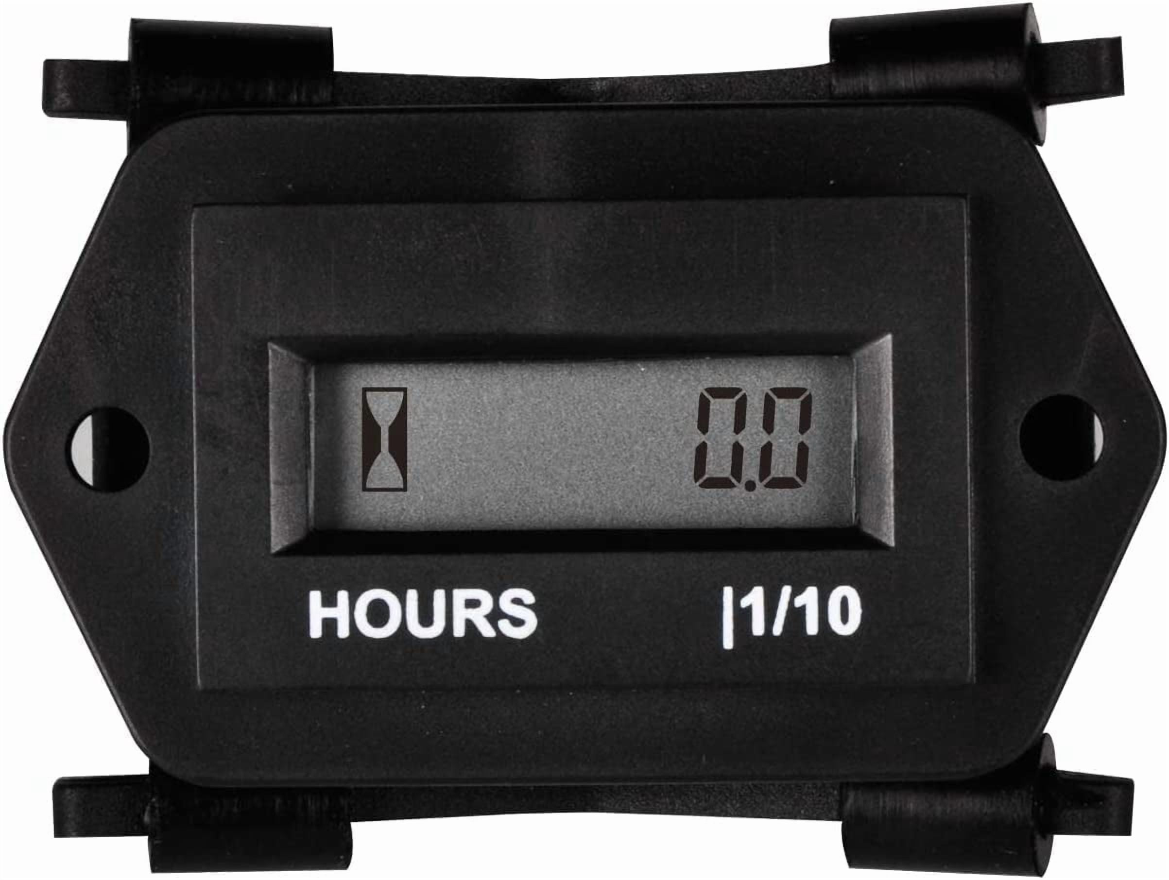 Runleader Digital LCD Hour Meter AC/DC 4.5V to 60V Waterproof Design ...
