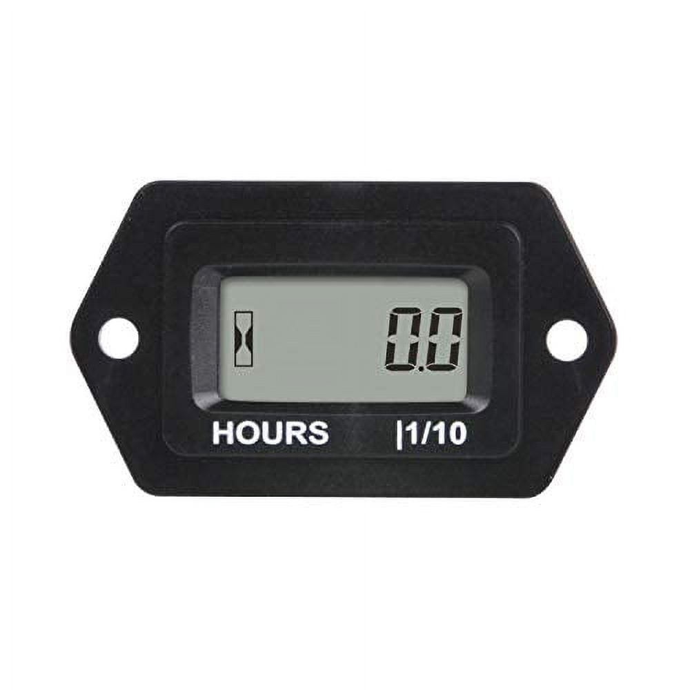 Runleader Digital LCD Hour Meter AC/DC 5V to 277V Marine ATV Snowmobile ...