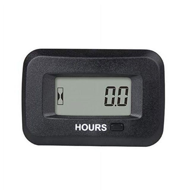 Runleader Digital LCD Hour Meter Kit AC/DC 5V to 277V Initial Hours ...