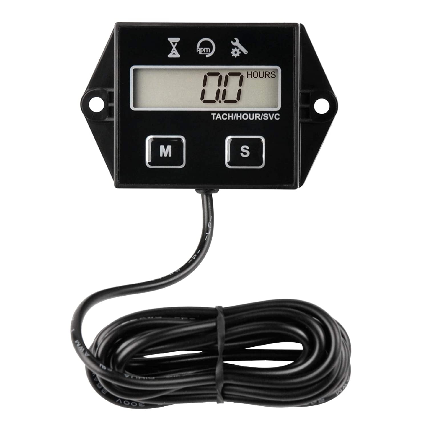 Runleader Digital Hour Meter Tachometer HM011E Maintenance Reminder ...