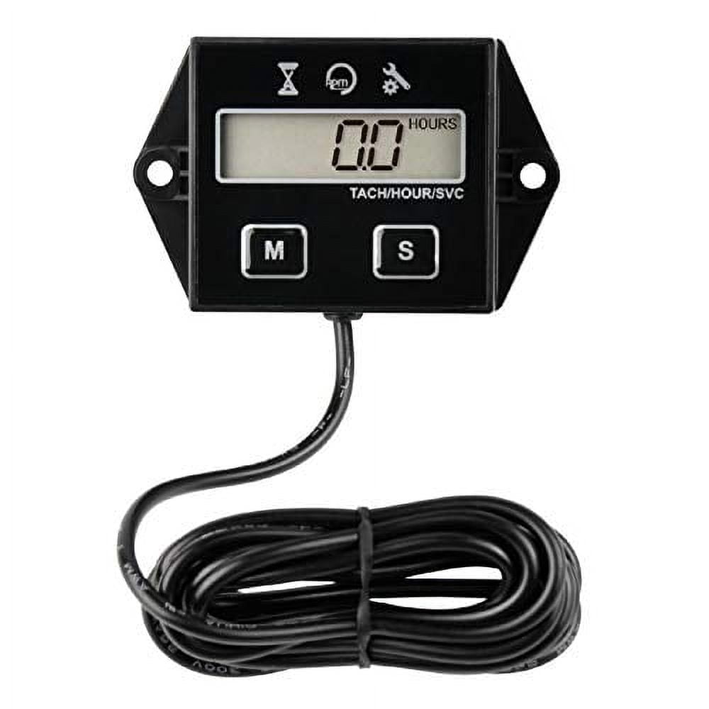 Runleader HM011E Hour Meter Tachometer Digital Lawn Mower Generator ...