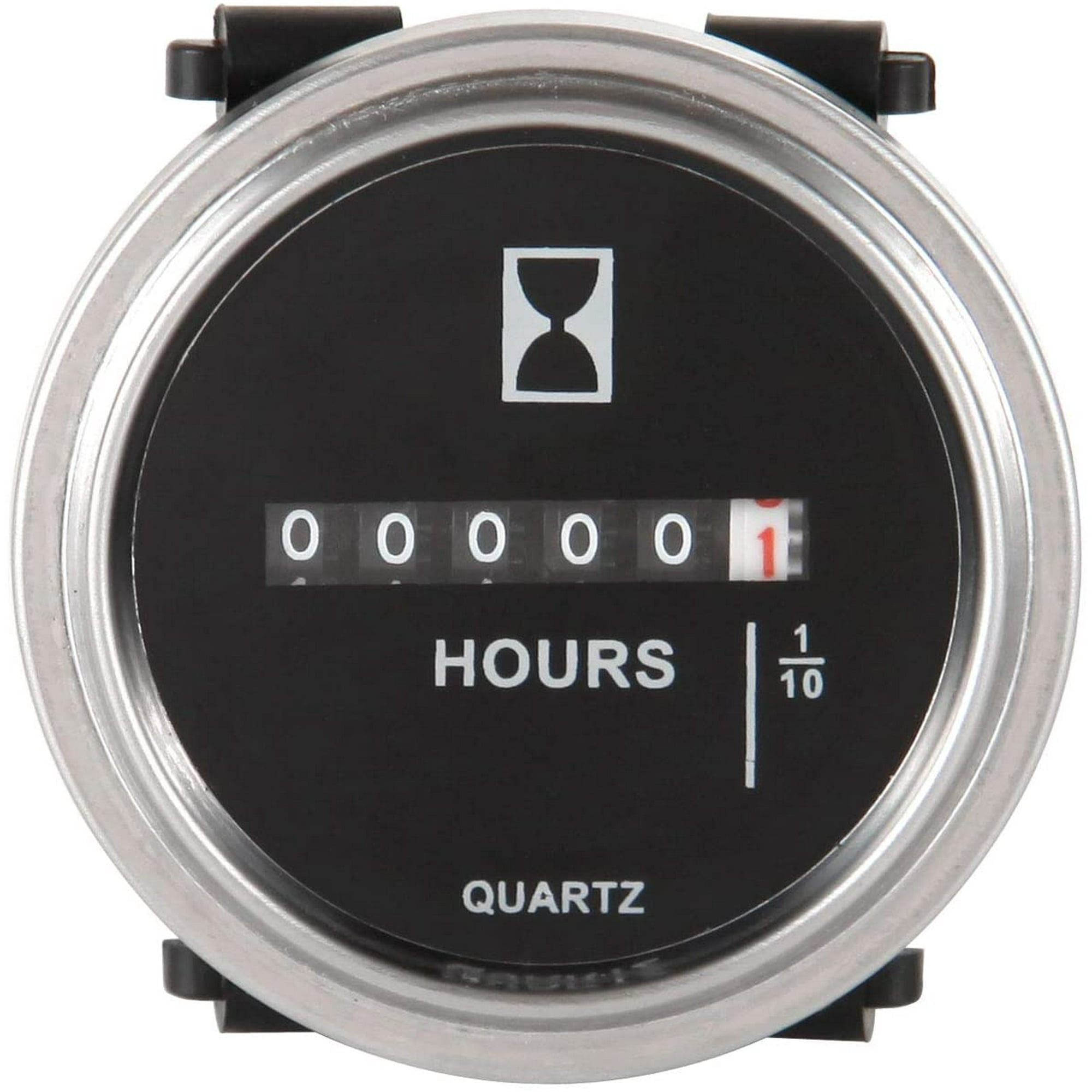 Runleader Hour Meter DC 6-80V Quartz Mechanical TOT for Lawn Mower Waterproof - Walmart.com